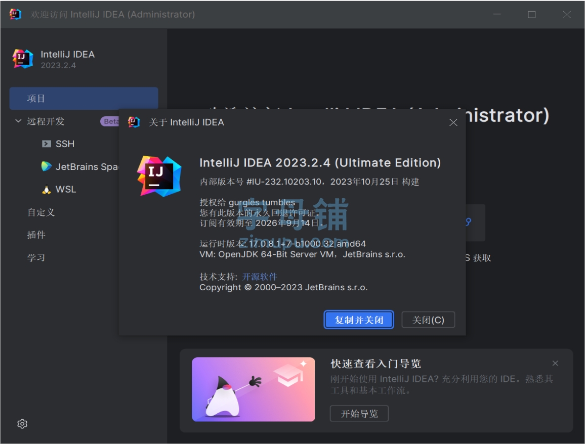 idea激活2024.1（Jetbrains IntelliJ IDEA(Java集成开发环境) 2024.1 直装激活版） - 激活谷